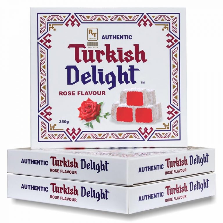 500g – Rose Flavour Turkish Delight – Real Turkish Delight